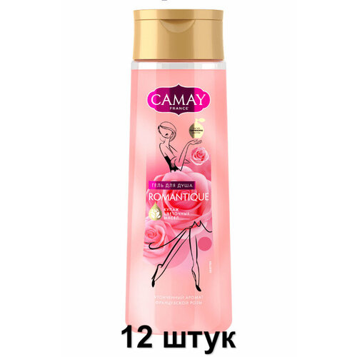 Camay Гель для душа Romantique, 250 мл, 12 шт