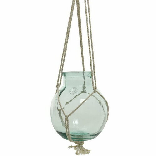 Kaemingk Стеклянная подвесная ваза Макри 21 см 649018