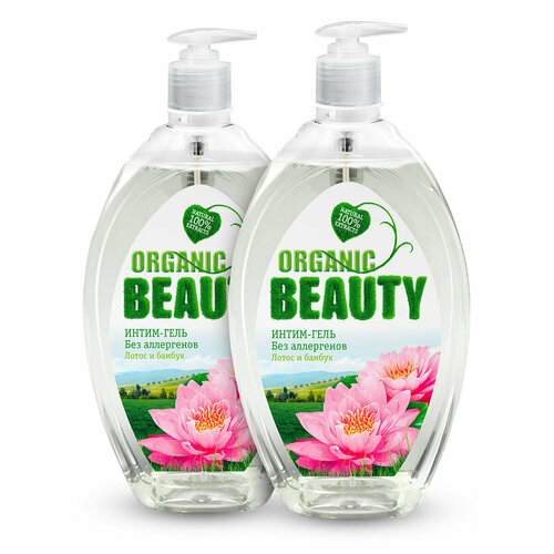 Organic Beauty Гель для интимной гигиены Лотос и Бабук 500мл, 2шт