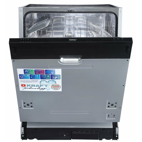 Посудомоечная машина встр. KRAFT Technology TCH-DM 604D1202 SBI /12 комплектов, 0,598*0,6*0,845, А++/