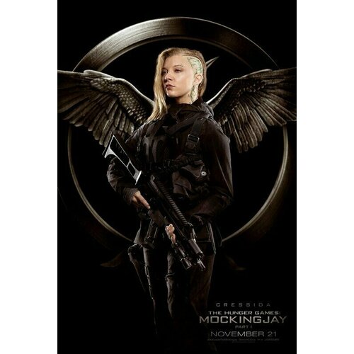 Плакат, постер на холсте Голодные игры: Сойка-пересмешница. Часть I (The Hunger Games Mockingjay-Part 1), Френсис Лоуренс. Размер 21 х 30 см