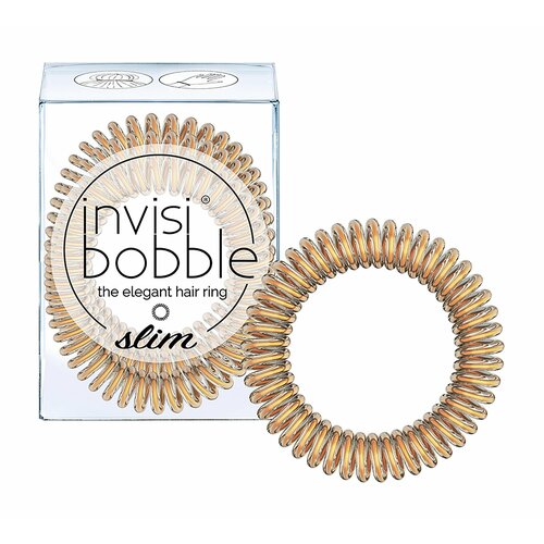 INVISIBOBBLE Резинка-браслет для волос Slim Bronze Me Pretty