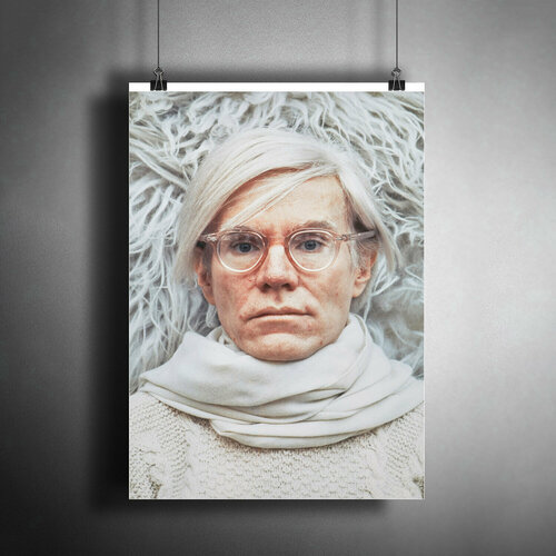 Постер плакат для интерьера "Американский художник Энди Уорхол (Andy Warhol). Основоположник Поп-арт культуры" / A3 (297 x 420 мм)