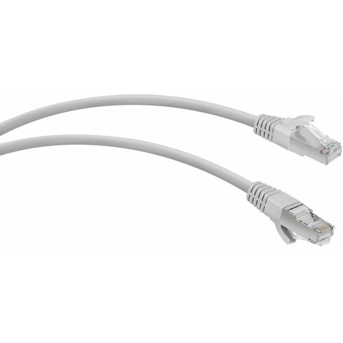 Патч-корд WRline WR-PC-RJ45-FTP-5E-0.5-GY FUTP общий экран RJ-45 вил.-вилка RJ-45 кат.5E 0.5м серый