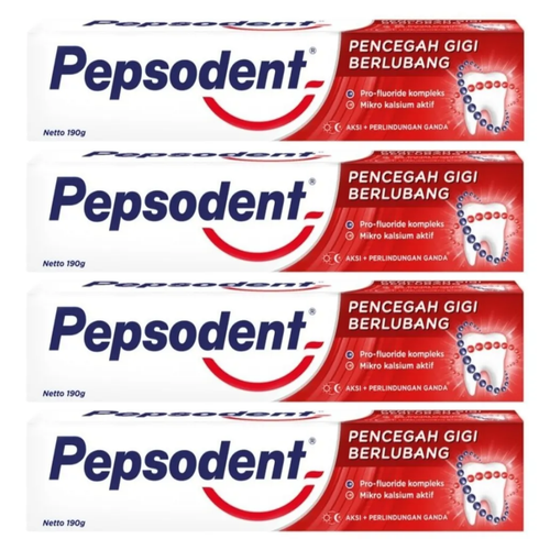 Зубная паста Pepsodent Защита от кариеса, 4 шт х 190 гр