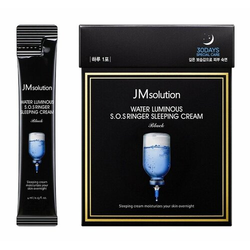 Ультраувлажняющий ночной крем-гель JMsolution Water Luminous SOS Ringer Sleeping Cream, 4 мл • 30 шт.