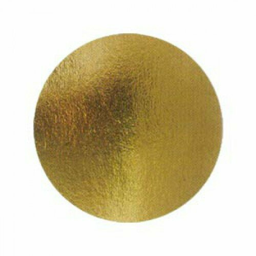 Подложка картонная 0,8мм круглая золото d-14см уп/10шт