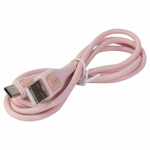 Аксессуар Ergolux USB - Type-C 3А 1.2m Pink ELX-CDC02-C14