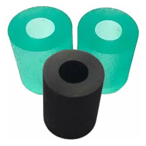 Сервисный набор резинок для роликов захвата бумаги (Зеленые + Черный) Kyocera FS-1100 - 3 шт