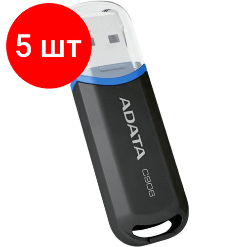 Комплект 5 штук, Флеш-память A-DATA C906, 64GB, AC906-64G-RBK