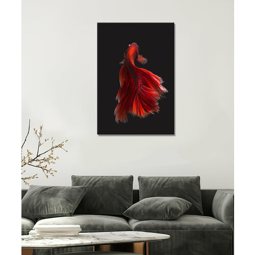 Картина - Тропические рыбы, рыба (26) 40х60