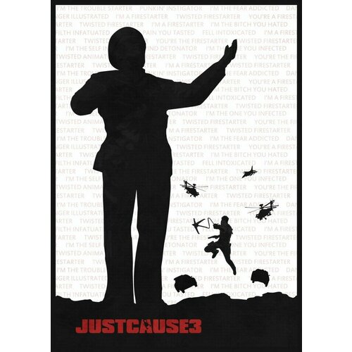 Плакат, постер на бумаге Just Cause 3/Джаст Каус 3. Размер 21 х 30 см
