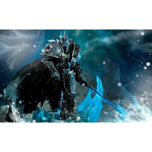 Плакат, постер на бумаге Blizzard-Lich King/Близзард-Король Лич. Размер 21 х 30 см