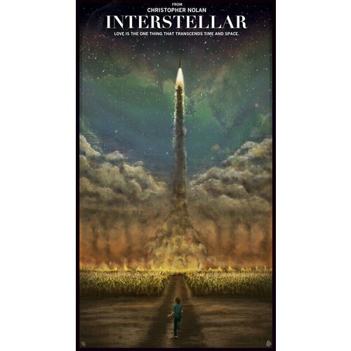Плакат, постер на холсте Interstellar, Интерстеллар. Размер 30 х 42 см