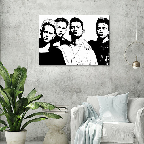 Картина на холсте для интерьерa - "Depeche mode, минимaлизм 60х80"