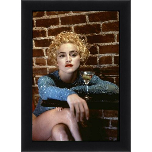 Плакат, постер на холсте Мадонна-30. Размер 30х42 см