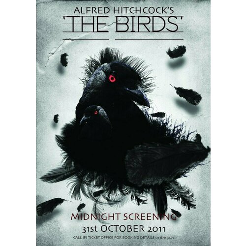 Плакат, постер на бумаге The Birds/Птицы. Размер 30х42 см