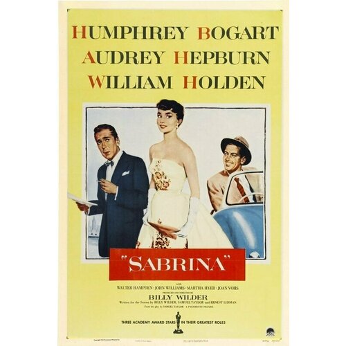 Плакат, постер на холсте Сабрина (Sabrina), Билли Уайлдер. Размер 42 х 60 см