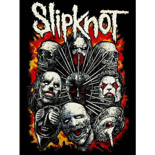 Плакат, постер на холсте Slipknot/Слипкнот/музыкальные/поп исполнитель/артист/поп-звезда/группа. Размер 21 на 30 см