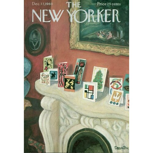 Плакат, постер на бумаге The New Yorker (Dec. 17, 1960). Размер 42 на 60 см