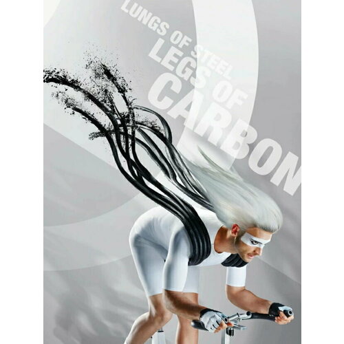 Плакат, постер на холсте Less Mills /Lungs of the Steel Legs of Carbon/искусство/арт/абстракция/творчество. Размер 21 х 30 см
