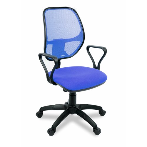 Компьютерное офисное кресло Мирэй Групп Марс самба синхро, Ткань, Синее