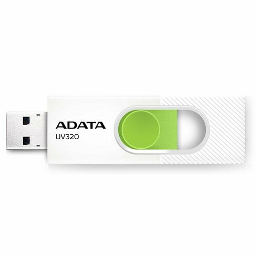USB накопитель ADATA 64GB USB 3.2 Gen1 AUV320-64G-RWHGN White/Green
