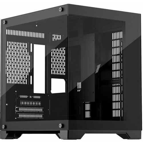 Корпус microATX 1stPlayer MEGAVIEW MV5-T Без БП чёрный MV5-TP-BK