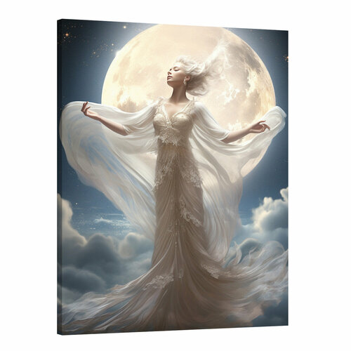 Интерьерная картина 50х70 "Лунное покровительство"
