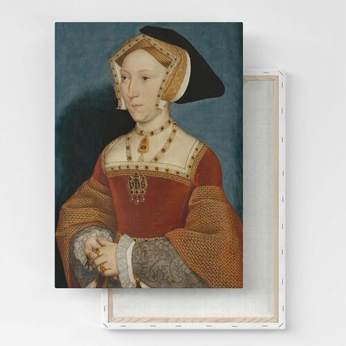 Картина на холсте, репродукция / Ганс Гольбейн - Jane Seymour, Queen of England / Размер 30 x 40 см