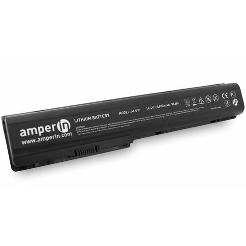 Аккумуляторная батарея усиленная Amperin для ноутбука HP HSTNN-IB74 14.4V (6600mAh)