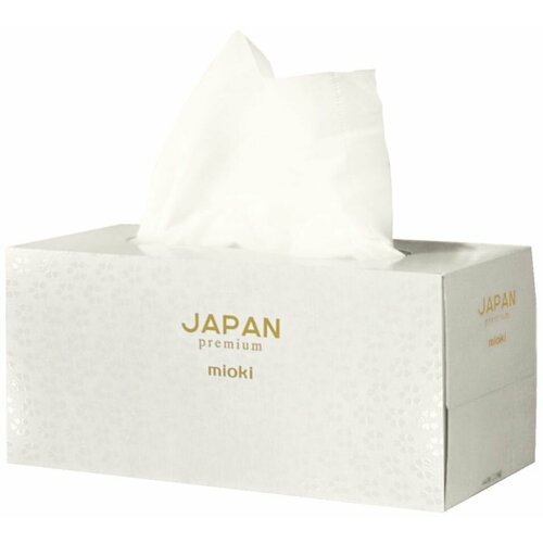 Салфетки бумажные Mioki Marabu Premium с белыми цветами 220шт х2шт