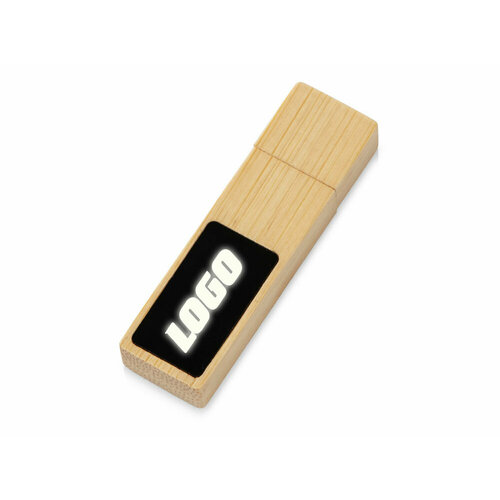 USB 2.0- флешка на 32 Гб c подсветкой логотипа «Bamboo LED»