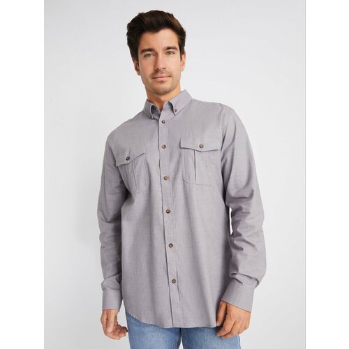 Рубашка Zolla, размер XL, серый