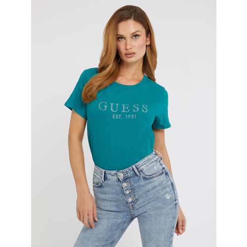 Футболка GUESS, размер M, зеленый
