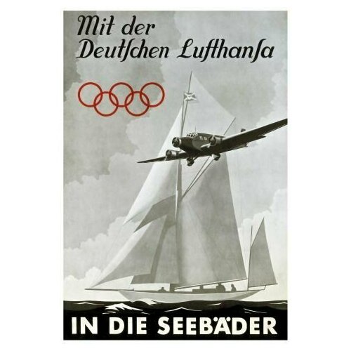 Плакат, постер на холсте In Die Seebader-На морских курортах. Размер 21 х 30 см