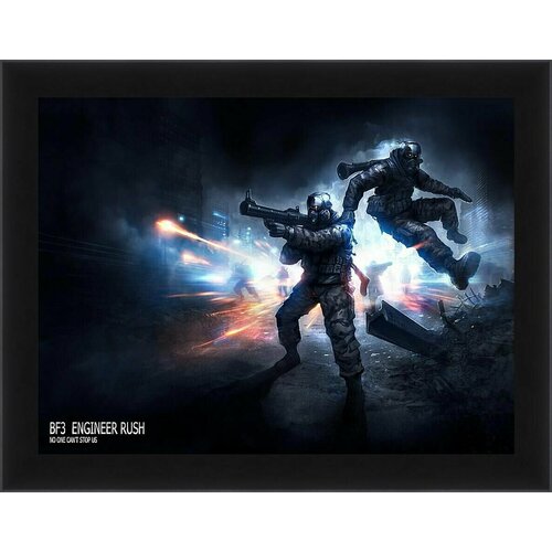 Плакат, постер на холсте Battlefield 3. Размер 21х30 см