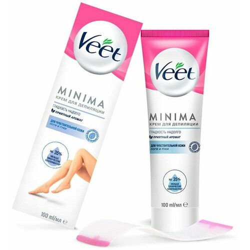 Крем для депиляции Veet Minima для чувствительной кожи 100мл х2шт