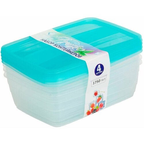 Violet / Набор контейнеров Violet Fresco Бриз 1.75л*4шт 1 уп