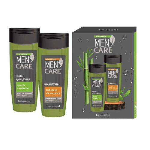 Подарочный набор мужской men MEN CARE гель для душа 250ml + шампунь 250ml