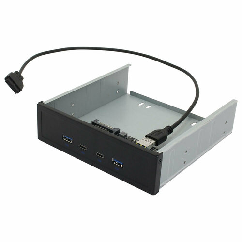 Планка портов (NEC D720210) 2xUSB Type-C + 2xUSB 3.0, в отсек 5.25" | ORIENT C192