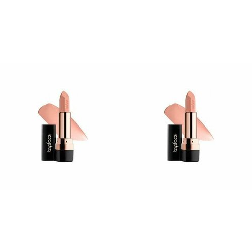 Topface Помада матовая устойчивая для губ Instyle Matte Lipstick, тон 001, 4 гр, 2 шт.