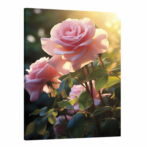 Интерьерная картина 50х70 "Розовая гармония"