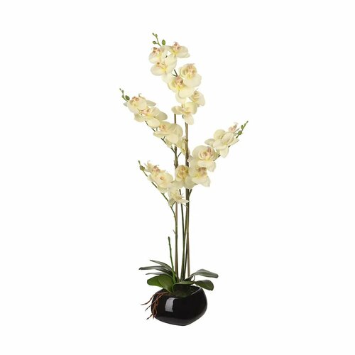 Искусственное растение Белая орхидея 64 см