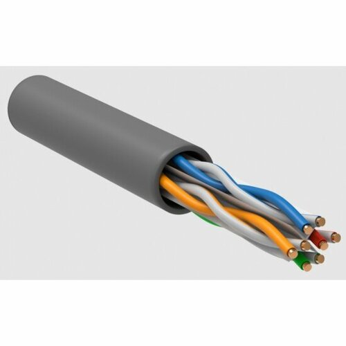 Кабель ITK витая пара U/UTP кат.6 4x2х23AWG LSZH серый (305м)