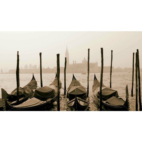 Картина на холсте 60x110 LinxOne "Italy Venice city канал" интерьерная для дома / на стену / на кухню / с подрамником