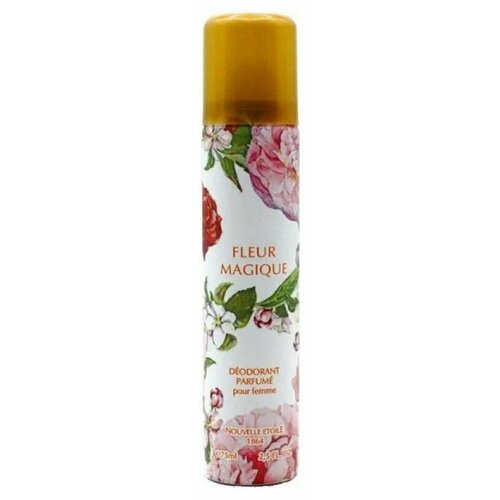 Новая Заря Дезодорант парфюмированный для женщин Fleur Magique, 75 мл