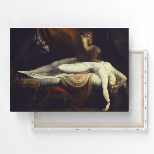 Картина на холсте, репродукция / Иоганн Генрих Фюсли - The Nightmare / Размер 40 x 53 см