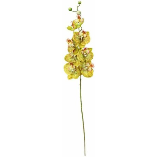 Искусственный цветок Орхидея Фаленопсис светло-коричневая 90 см