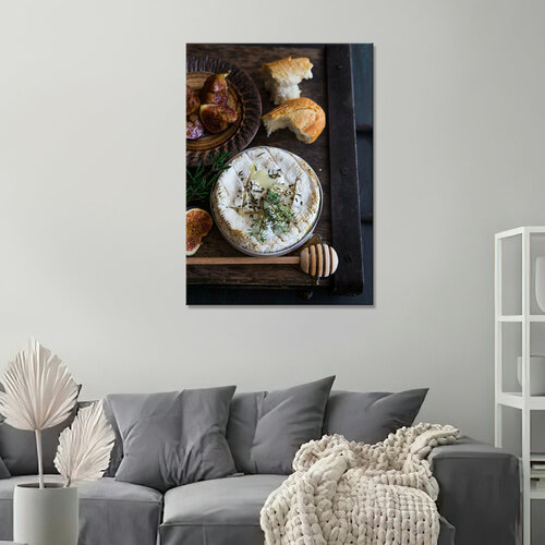 Картина/Картина на холсте для интерьера/Картина на стену/Картина для кухни/ - Мягкий сыр с медом 20х30